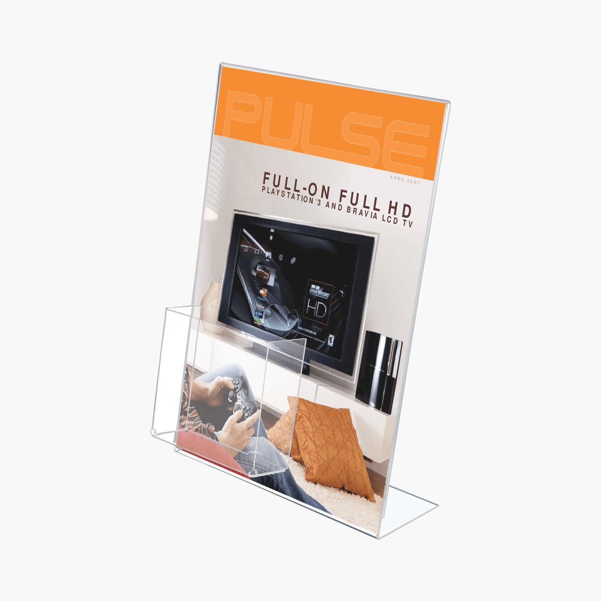 Pleksiglas držač za letke s džepom - L oblik | Cijena | Ponuda | Akcija